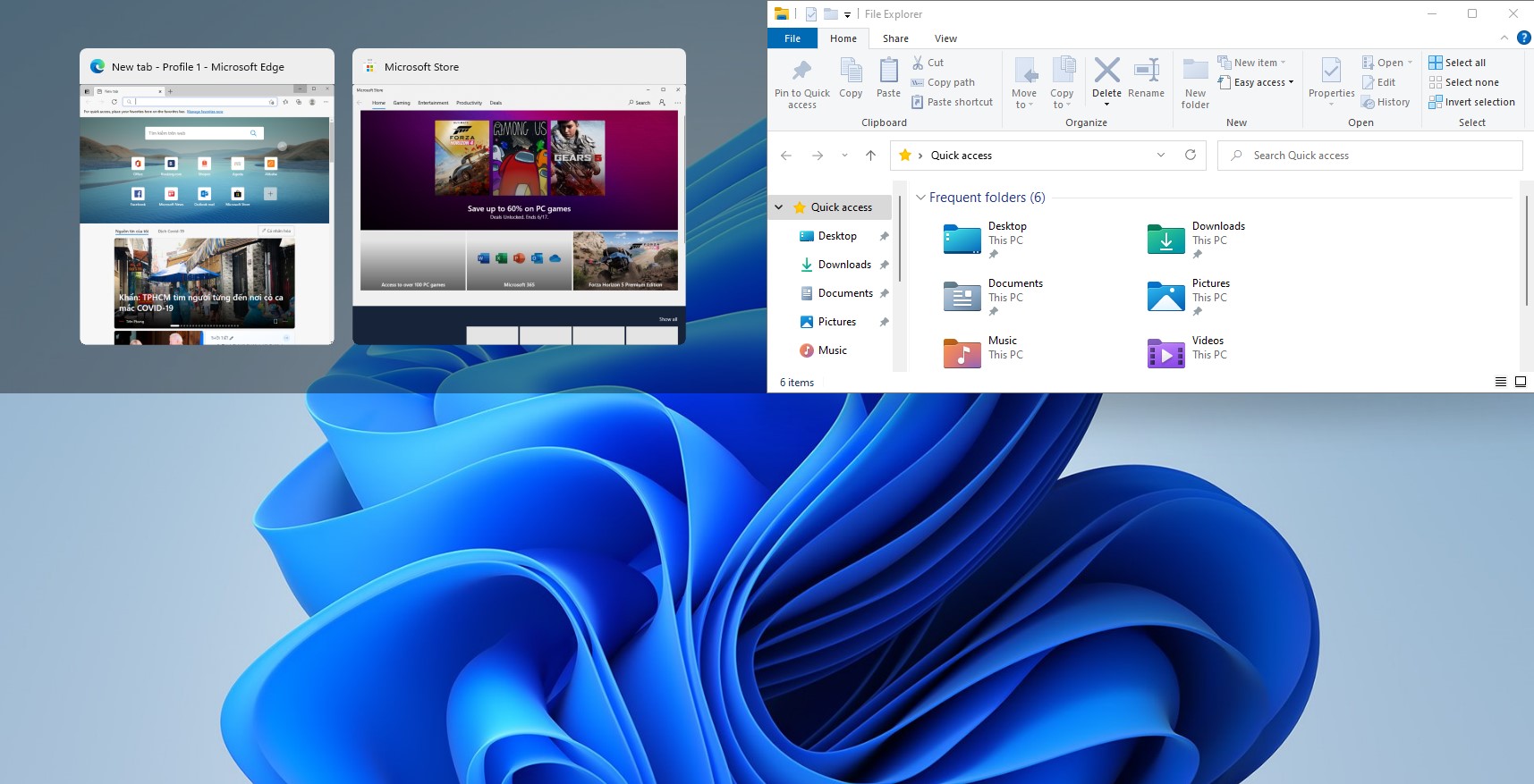 Windows 11 tính năng windows snapping - Trung tâm quản trị mạng và an ...
