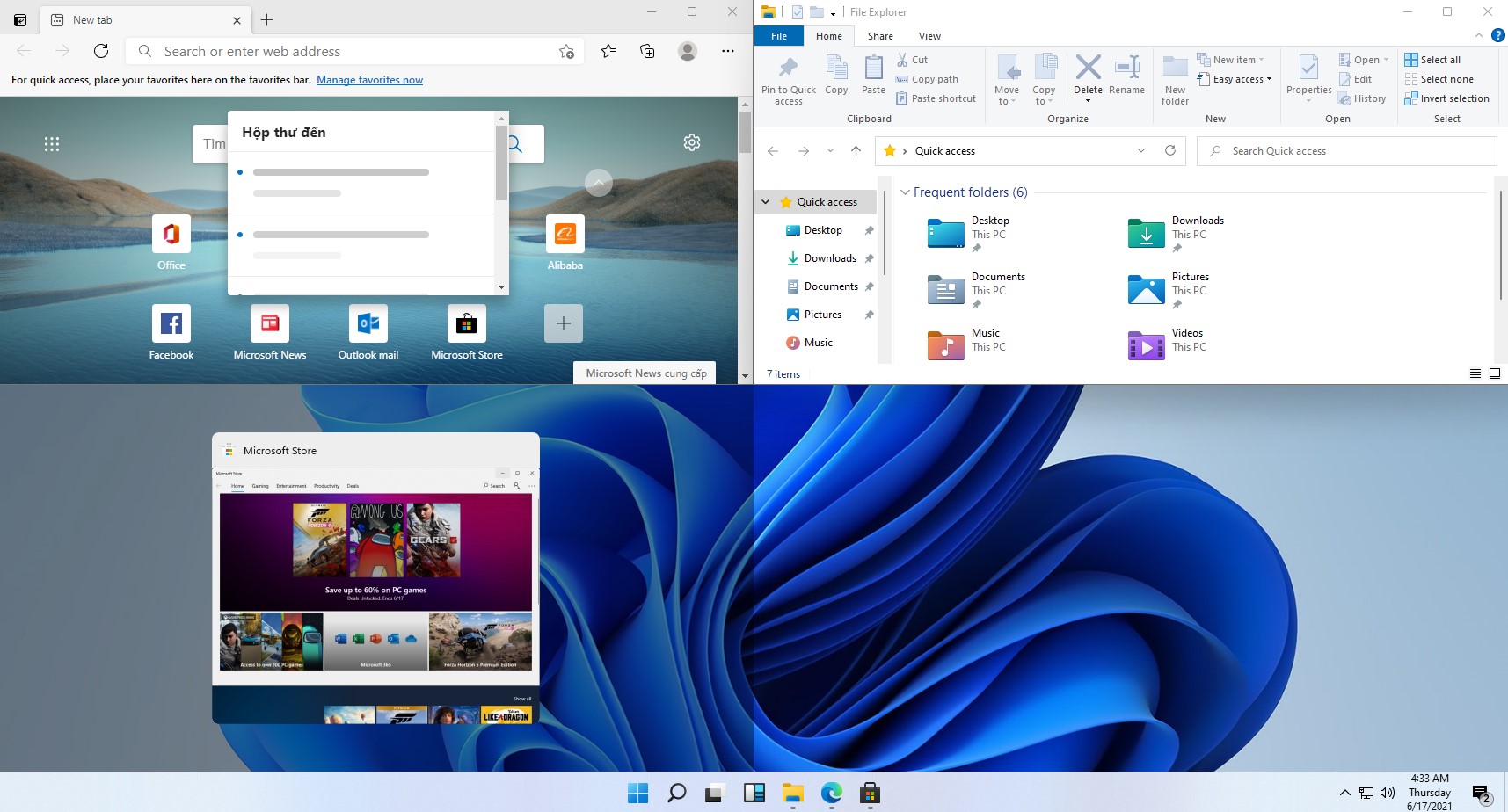 Windows 11 tính năng windows snapping - Trung tâm quản trị mạng và an ...