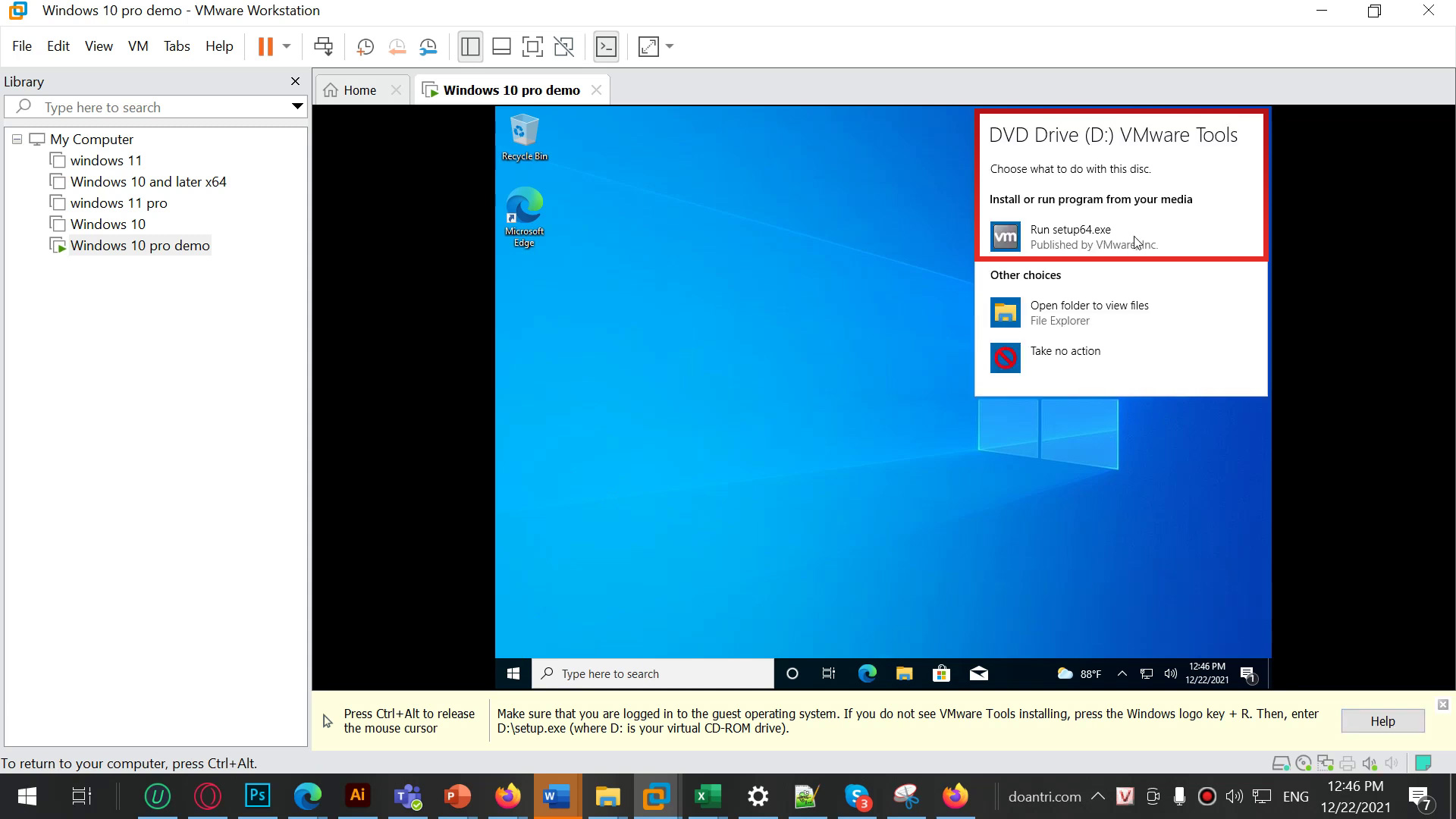 Cài đặt Win 10 trên Vmware như thế nào ? - Athena