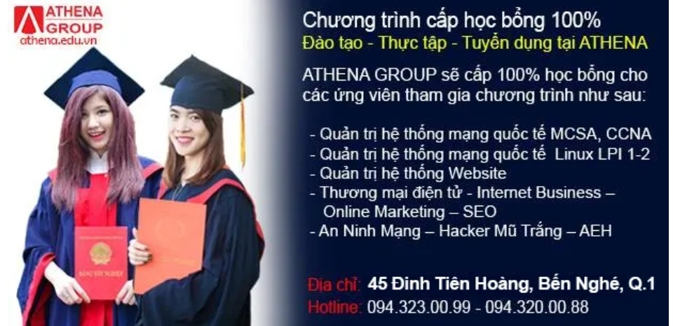Học Bổng 60%-100% Đào Tạo-Thực Tập-Tuyển Dụng-Quản Trị Mạng và An Ninh ...
